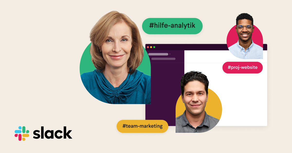 Zusammenarbeit mit Teams im Gruppenchat | Slack-Channels