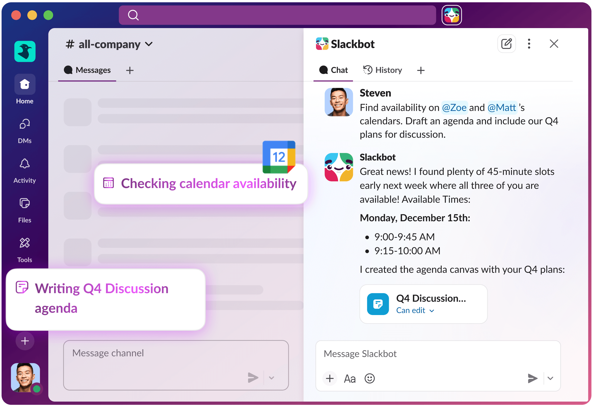 Slackbot, Personal AI agent for Work | Slack