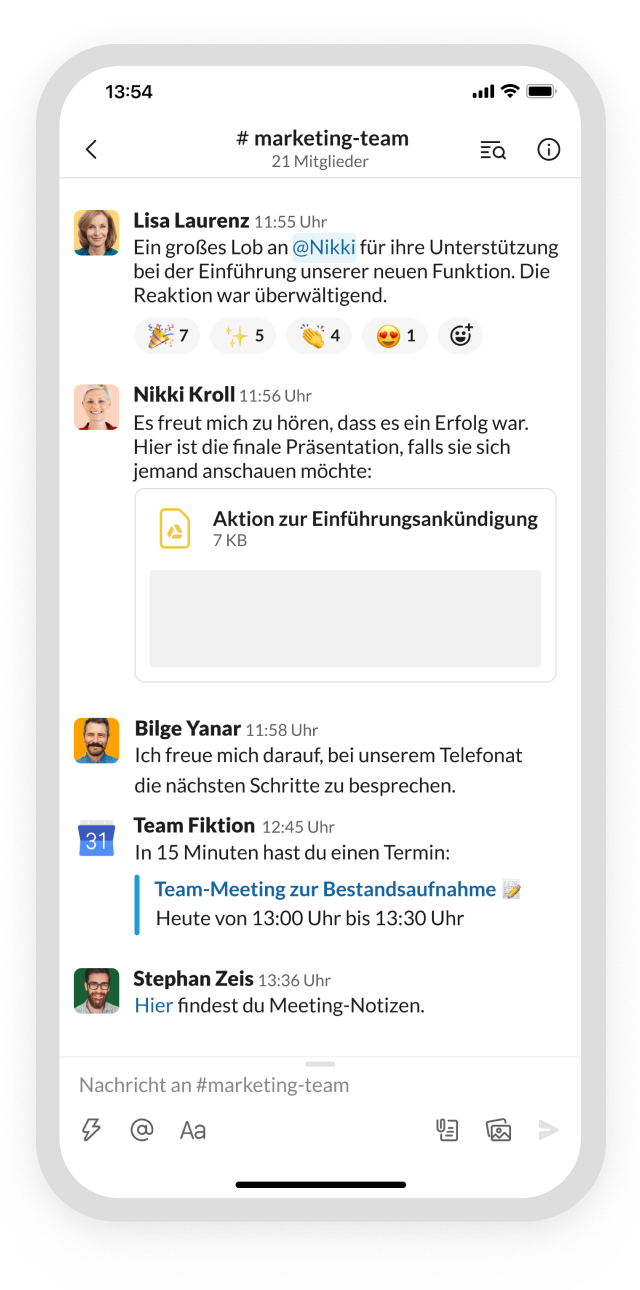 Funktionen | Slack