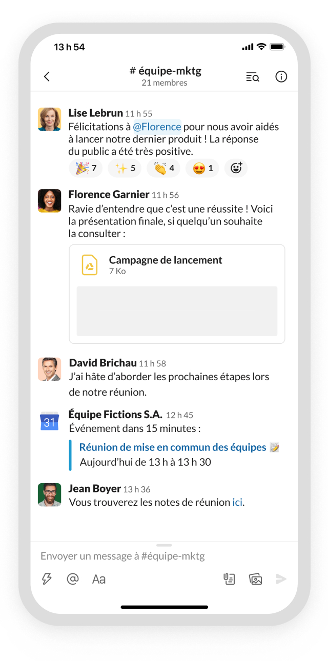 Fonctionnalités | Slack