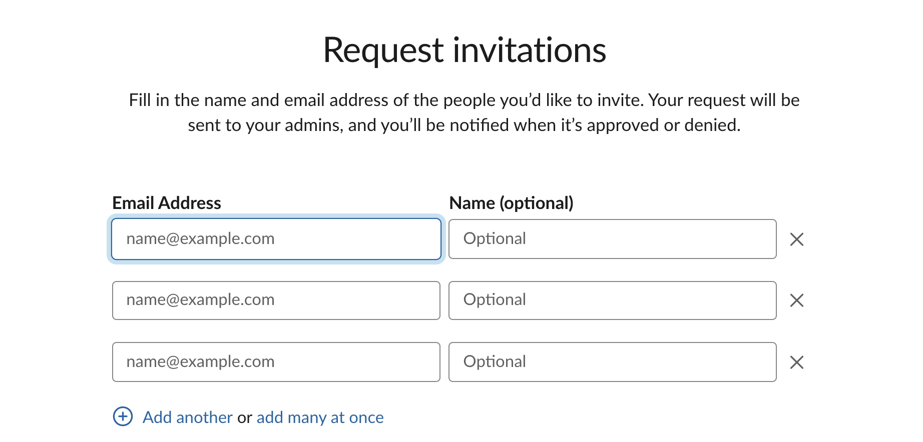 Managing invite requests | Slack